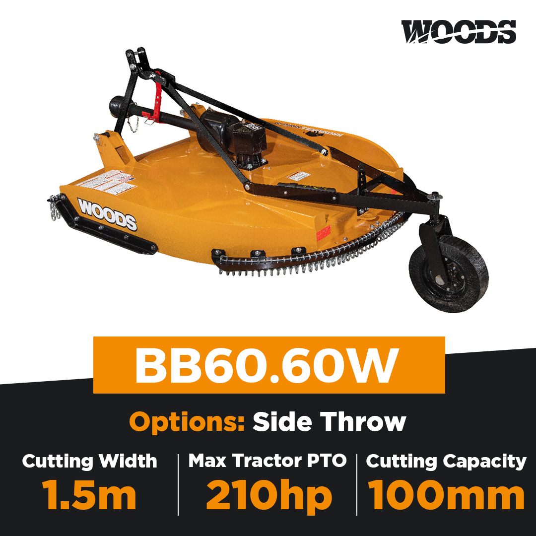 BB60.30W Brushbull Single Spindle Slasher - Woods Equipment Australia